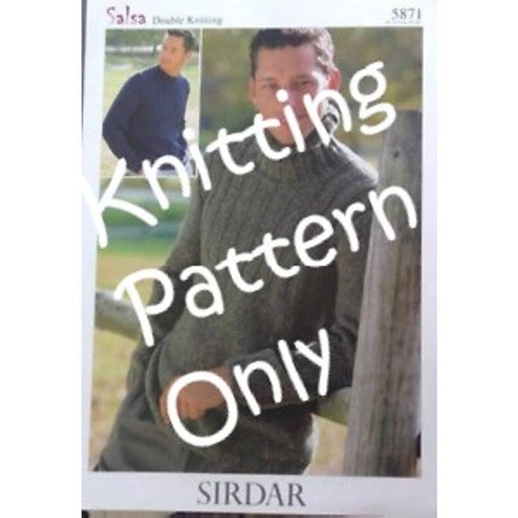 Sirdar | Art | New Sirdar 587 Salsa Double Knitting Mens Pullover ...